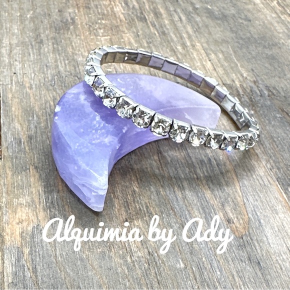 Alquimia | Jewelry | Silver Statement Tennis Bangle Diamond Style ...